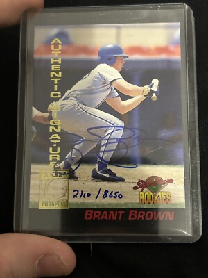 1994 Signature Rookies - Signatures #2 Brant Brown /8650 | eBay
