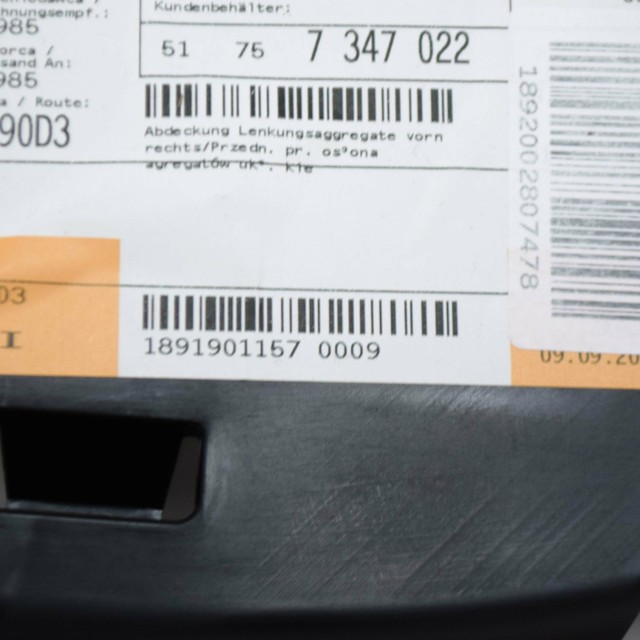 Genuine BMW OEM 51757347022 Cover Steering Assemblies Front Right for ...