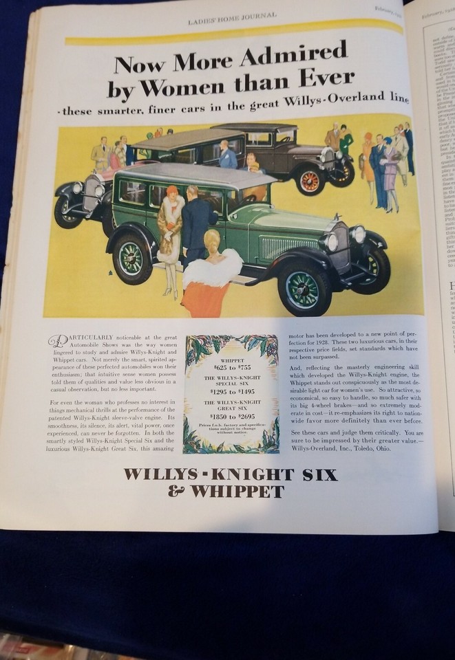 Vintage 1928 FEBRUARY LADIES HOME JOURNAL MAGAZINE - ILLUSTRATED FRONT ...