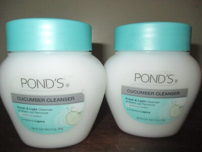 2x Ponds Cold Cream Cucumber Make Up Remover Cleanser 6.5 oz ...