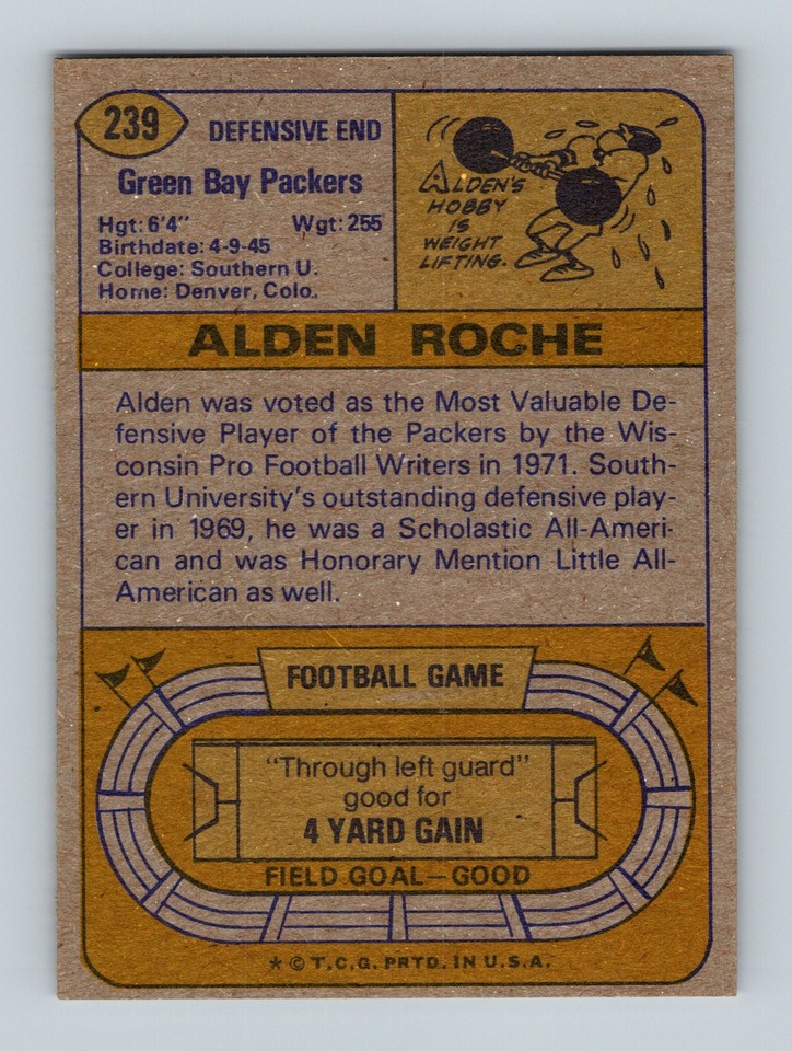 1974 Topps #239 Alden Roche FAST SHIPPING! | eBay