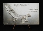 Ceremonial Chair Medal Caribbean Taino Art UNESCO 1997 Duho Cemi ...