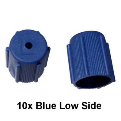 10x A/C Charge Port Service Cap Blue Low Side M8x1.0 R134A Fit MT0063 ...