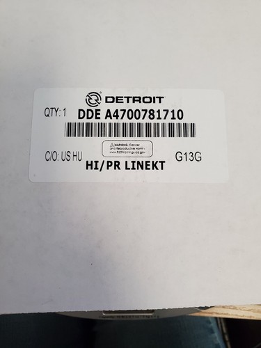 Detroit DDE A4700781710 High-Pressure Fuel Line Kit NEW IN BOX | eBay