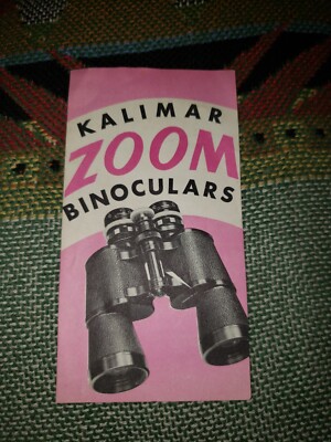 KALIMAR ZOOM BINOCULARS OWNERS BOOKLET ORIGINAL VINTAGE | eBay