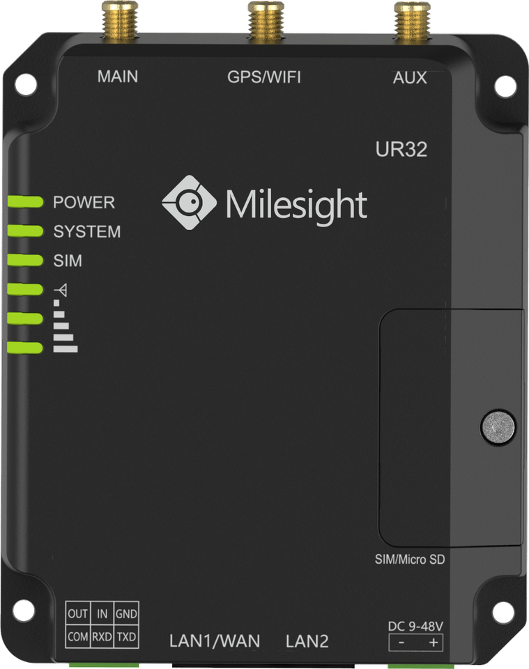Milesight UR32 4G LTE Rugged Mobile Broadband Wireless Industrial ...