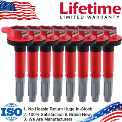 Set of 8 High Performance Ignition Coil For Ford F-150 5.0L Mustang 5 ...