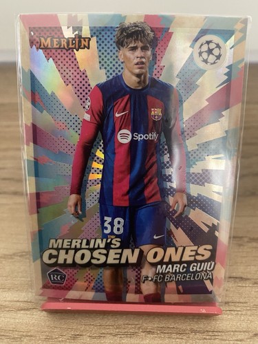 Topps Merlin UCC 23/24 FC Barcelona Marc Guiu Merlin's Chosen Ones RC ...