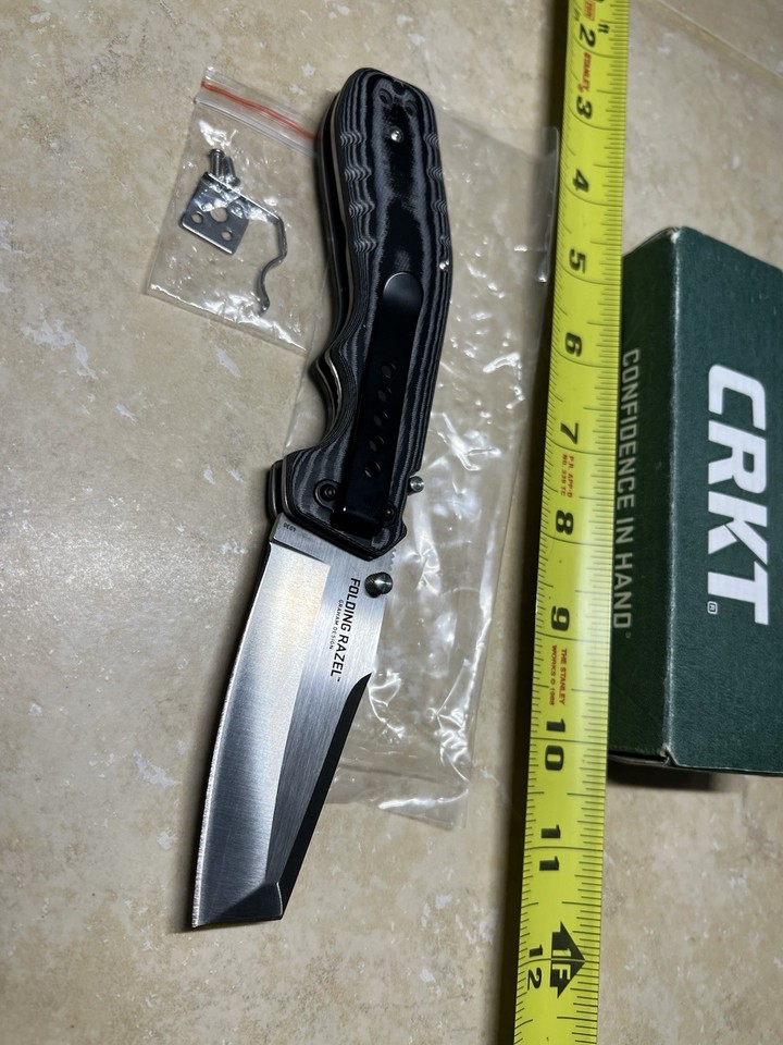 CRKT 4030 Razel Chisel Tip Micarta Graham Design Pocket Knife, NIB | eBay