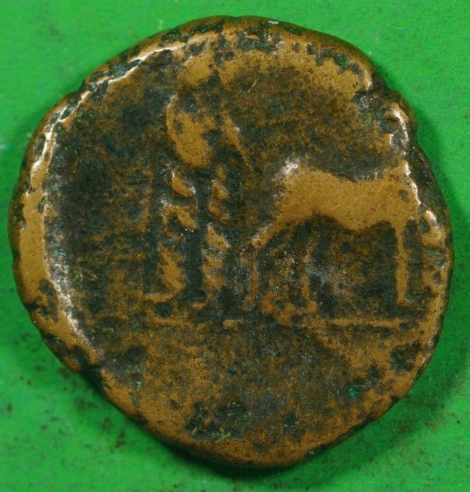 Roman Provincial ae17 Bronze Coin Augustus Caesar Philippi Macedon ...