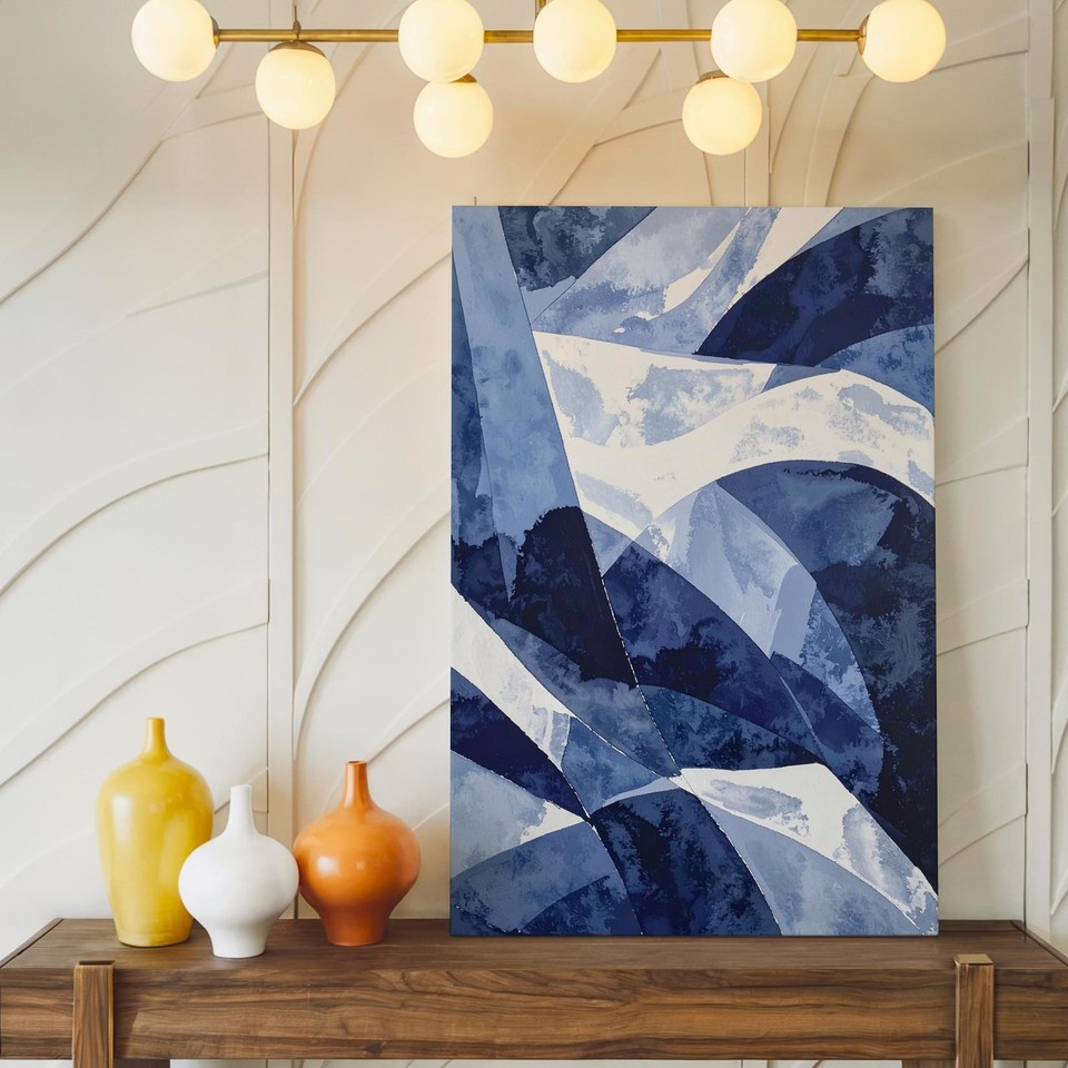 Canvas Flow Inspired Fluid Wall Art Flowing Composition Dominated ...