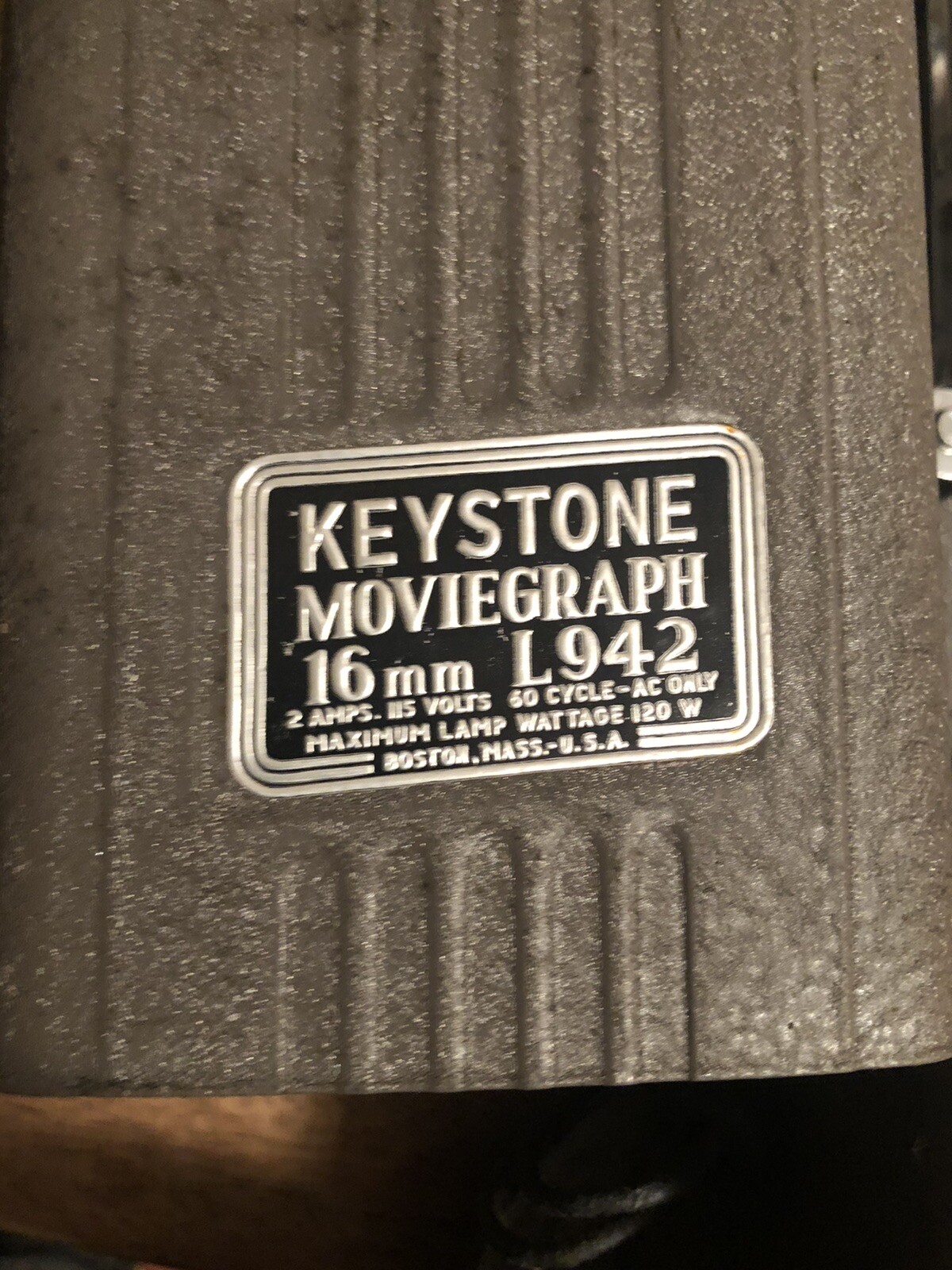 Keystone Moviegraph 16mm Projector Model L-942 Untested Lights Up 1930 ...