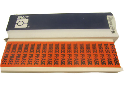 Brady 44331 Three Phase Stickers Small (Box of 25 Cards with 18 ...