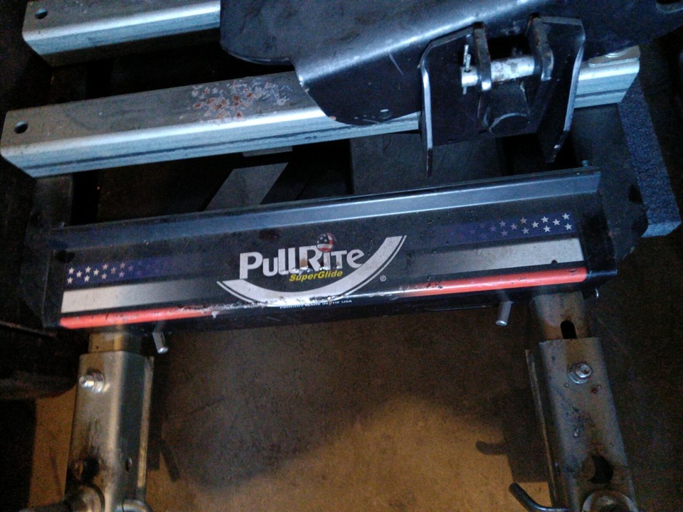 PullRite 4100 SuperGlide Fifth Wheel Trailer Hitch 16000 lb Weight ...