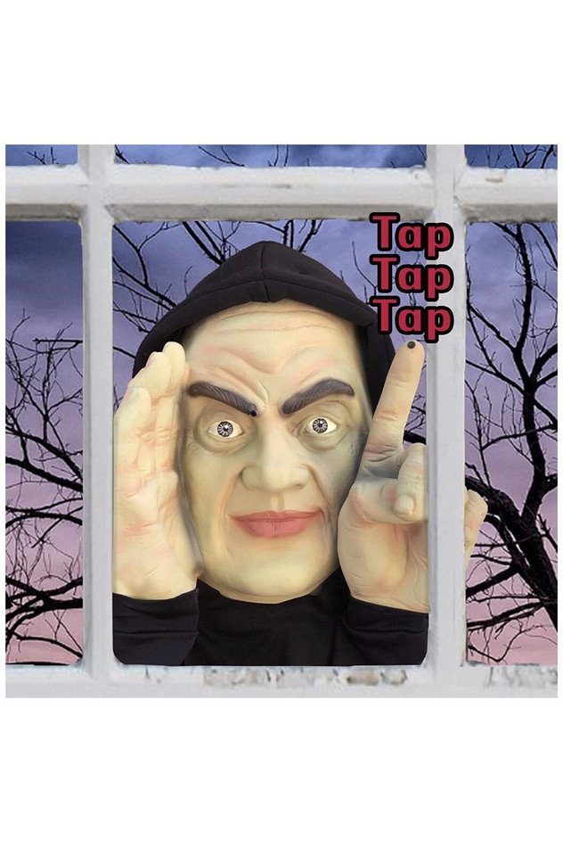 Halloween decoration animated Scary Tapping Peeping Window Prop (a) | eBay