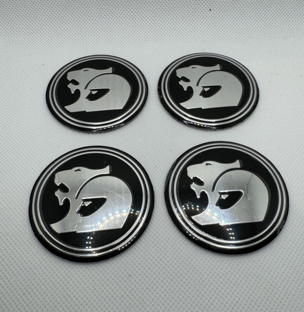 Holden HSV Black Wheel Center Caps 56mm Emblem/Sticker 4pc Commodore VY ...