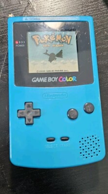 Nintendo Game Boy Color Handheld Game Console Teal Blue | eBay