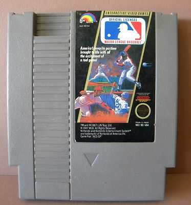 NES Nintendo MAJOR LEAGUE BASEBALL Game Cartridge Only Tested Working ...