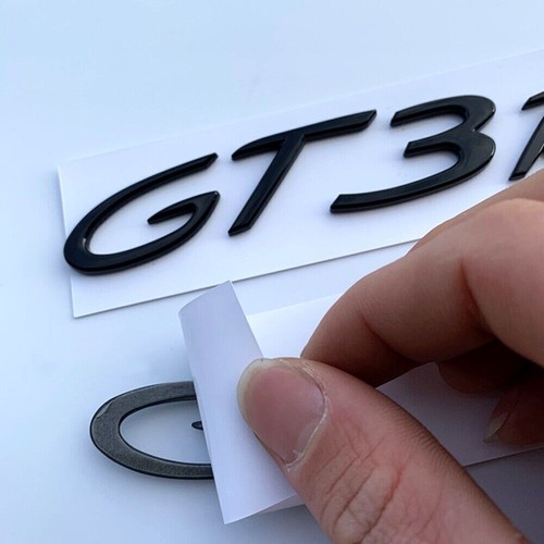 GT3 Glossy Gold Racing Badge Decals Car Rear Trunk Lid Modified Sticker ...