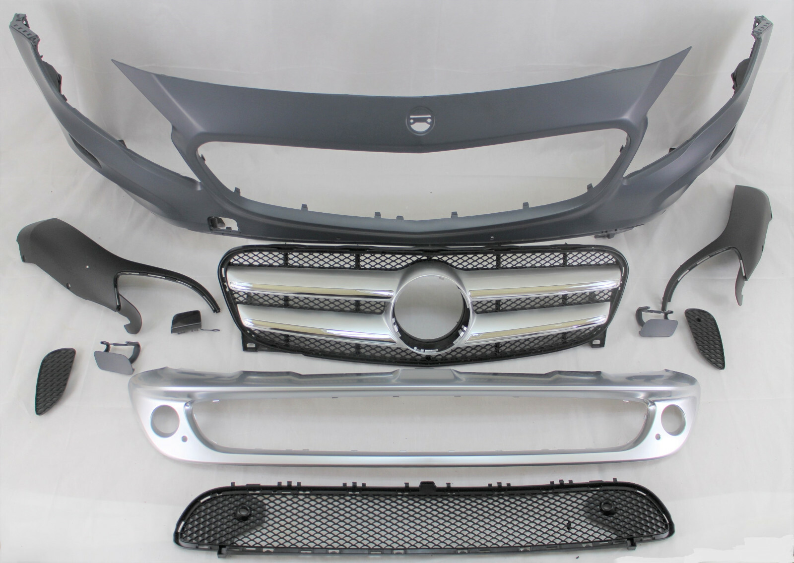 new GLA front bumper grille splash shield 12 pc set fits 2014 -17 MB ...