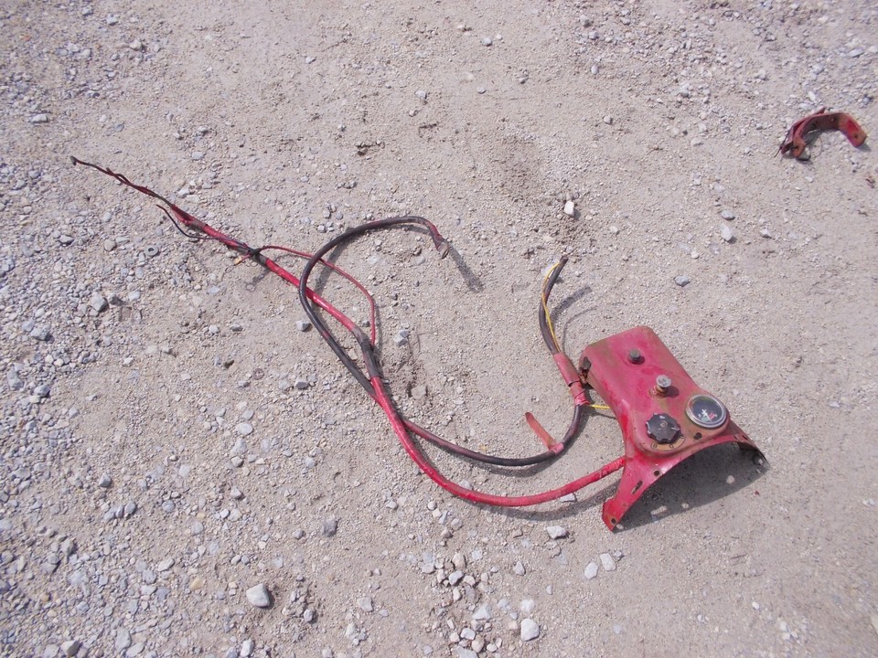 Farmall Cub IH Tractor ORIGINAL dash panel gas tank support w/ switches ...