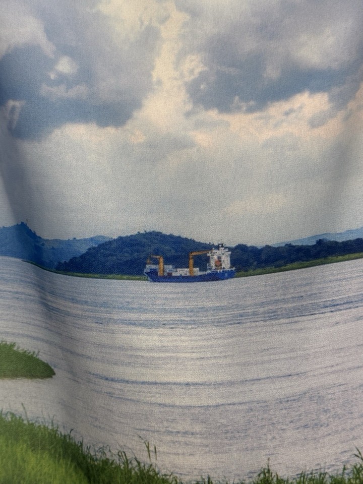 Hanifa Pink Label Congo Mai Mini Skirt Blue Green Women’s M Art to Wear ...