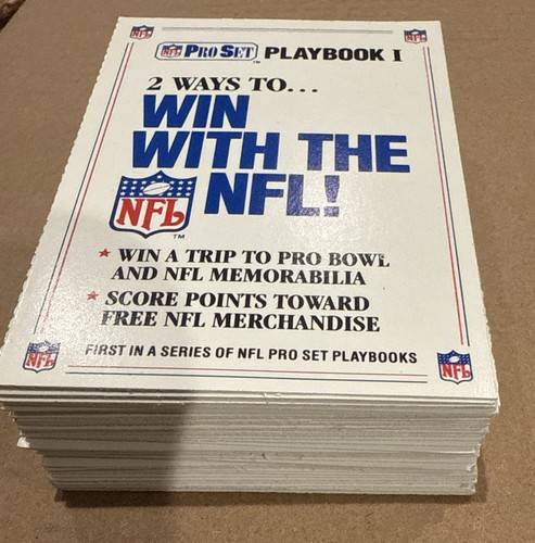 Lot of 50 - 1989 NFL Pro Set - Win With the NFL - Playbook I ...