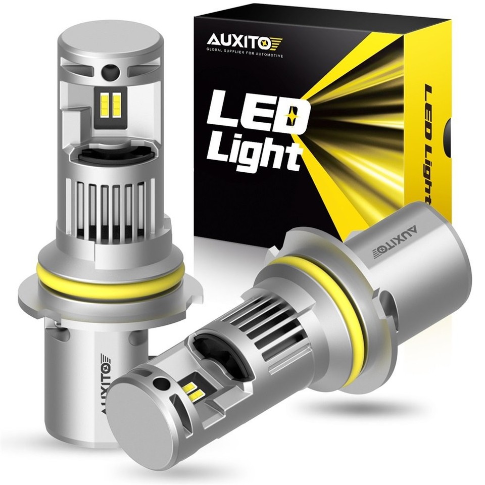 4X 8000K Front Light 9004 LED Car Headlight bulb Hi/Lo Beam Ice Blue ...
