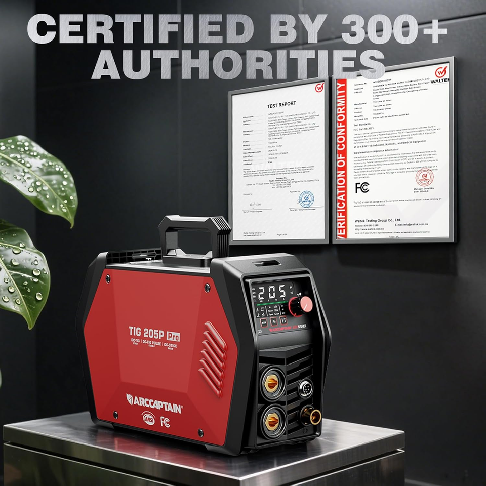 205P Pro Welder with APP Control, 5 in 1, 120V/240V TIG Welding Machine ...