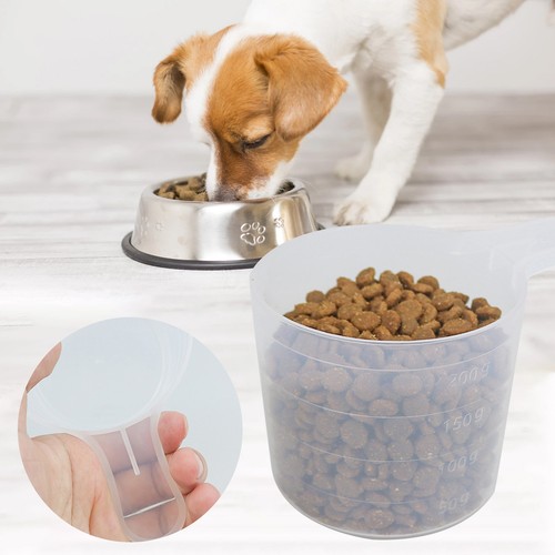 200g Puppy Food Spoon Transparent Portable Cat Dog Feeder Shovel ...