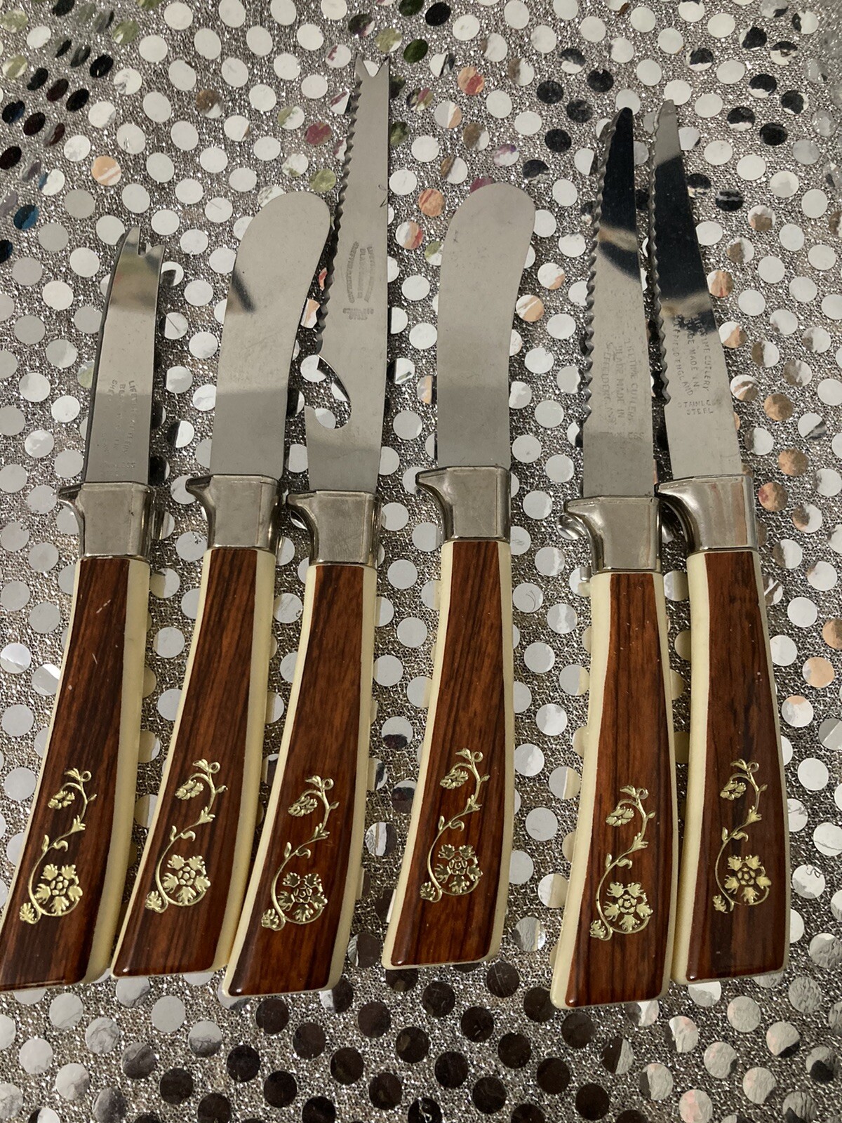 Lifetime Cutlery Cut Stainless Knife Set 2 Knives &3 Serving Fork h ...