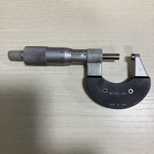 Mitutoyo Micrometer M310-25, 0-25mm 102-301 with Case VG cond limited ...