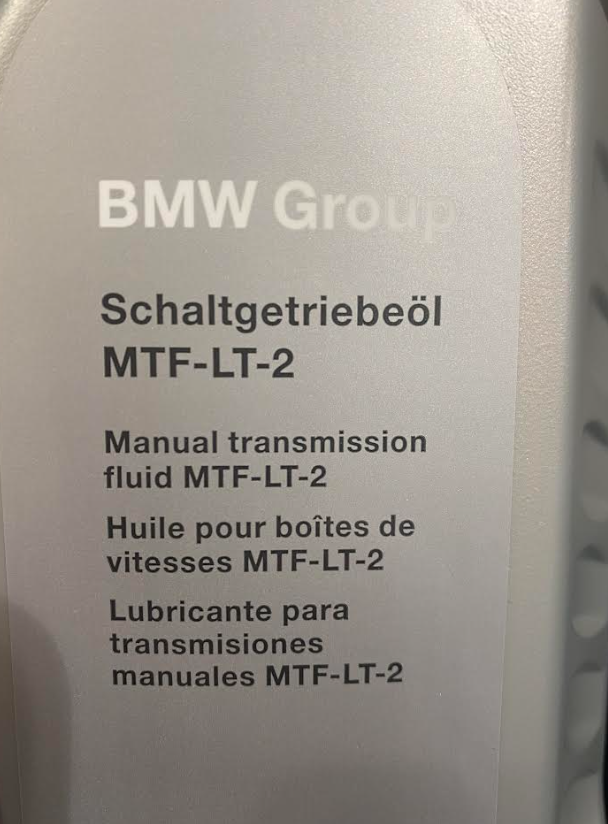MTF LT2 Manual Transmission Fluid 1 Litre Genuine BMW Various Models ...