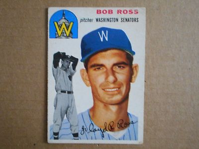 1954 TOPPS #189 BOB ROSS BASEBALL CARD (VG) | eBay