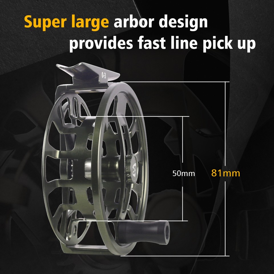 Maxcatch Minima 0/3WT 3/5wt Fly Fishing Reel Lightweight Clicker Drag ...