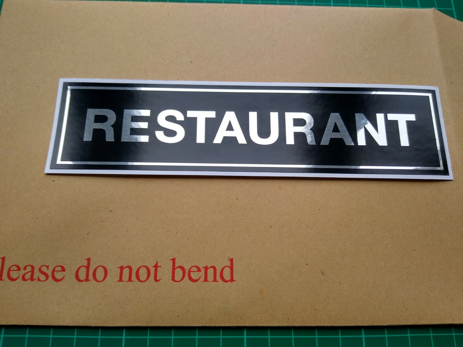 Restaurant Self Adhesive Sticker Indoor Outdoor Sign Door Window Pub ...