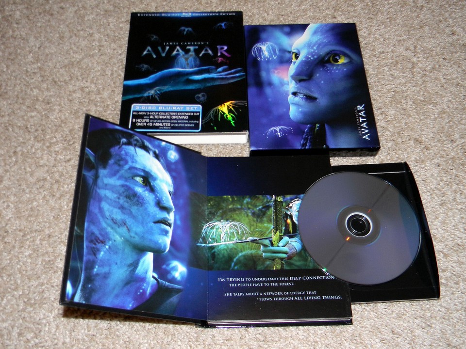 Avatar Extended Collector's Edition (3-Disc Blu-ray, 2009) 24543713692 ...