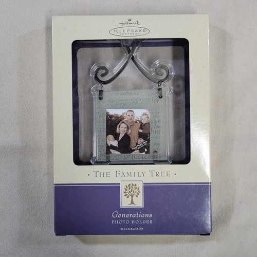 Hallmark Keepsake Family Tree GENERATIONS Photo Holder Frame Ornament ...