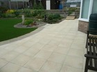 33 X BRADSTONE TEXTURED BUFF PATIO PAVING SLABS 600x600mm CODE 03695 ...