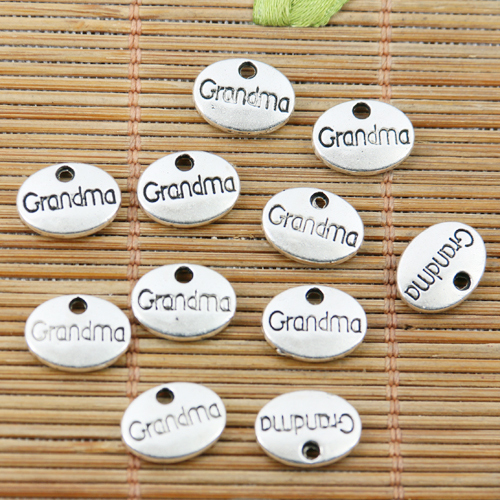 8.9x11.9mm tibetan silver tone family lettering oval shaped charms | eBay