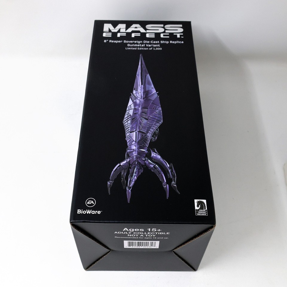 Mass Effect Reaper Sovereign Die Cast Ship 8" Replica Figure Statue ...