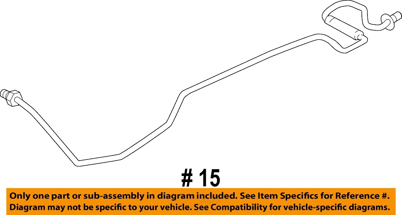GM OEM 06-08 H3 Cooling Radiator Components-Cooler Pipe 15196327 | eBay