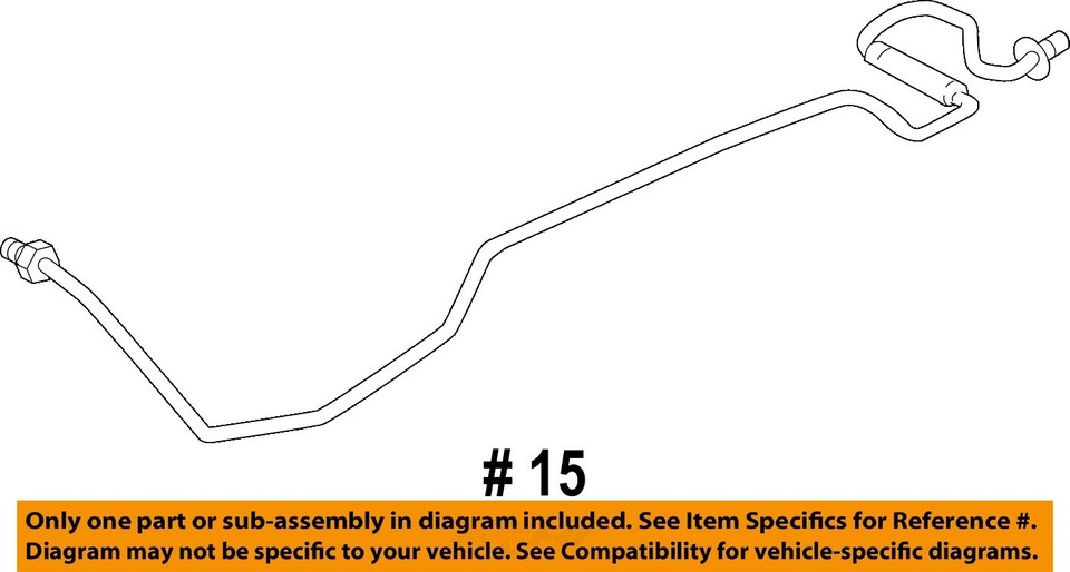 GM OEM 06-08 H3 Cooling Radiator Components-Cooler Pipe 15196327 | eBay