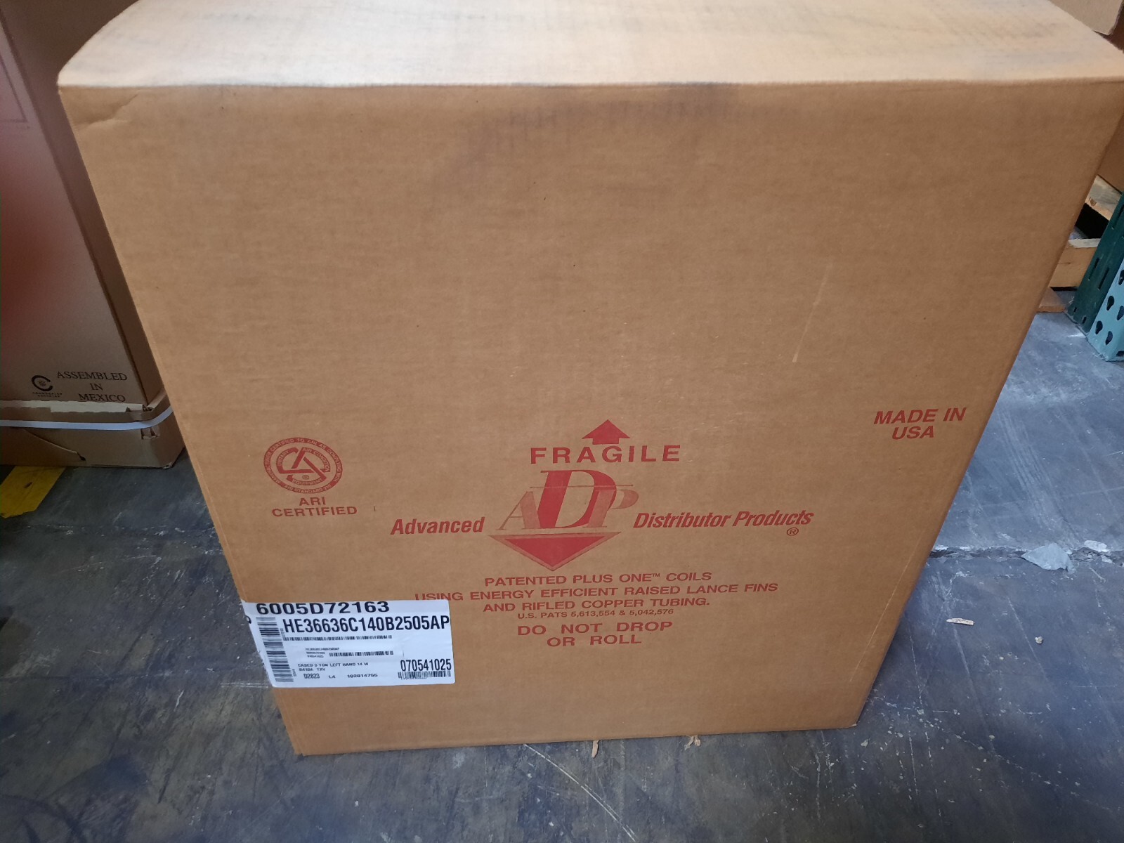 ADP - CASED "A" COIL - HE36636C140B2505AP - 3 TON - R410A TXV - UPFLOW ...