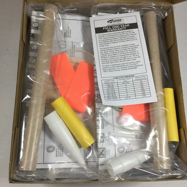 Estes Generic E2x 1764 BULK Pack 12 Flying Model Rocket Kits for sale ...