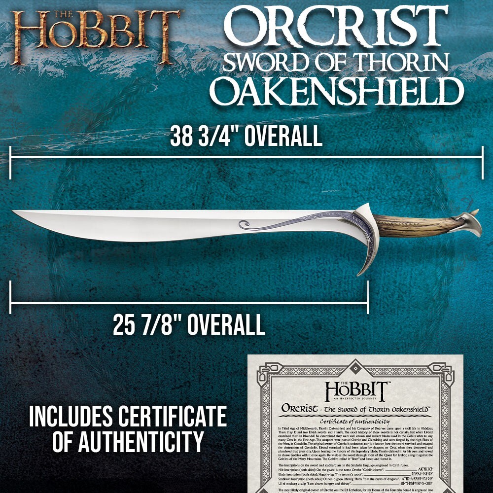 Orcrist Sword Dimensions