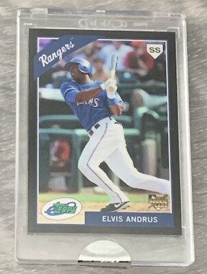 2009 eTopps Encased #40 ELVIS ANDRUS Rookie RC Rangers #0408/1011 FREE ...