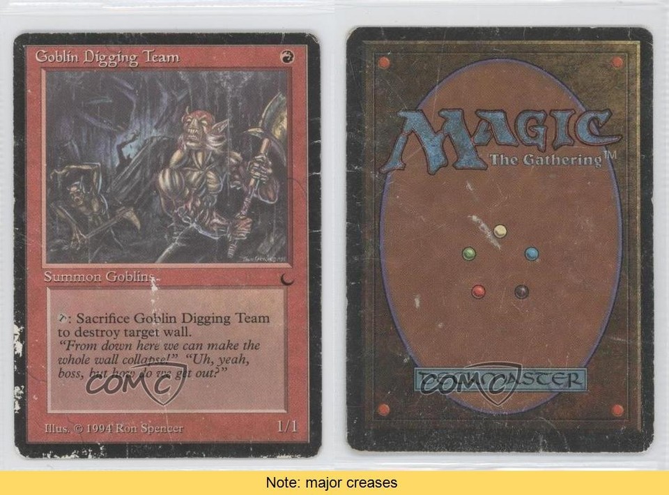 Goblin Digging Team Magic: The Dark 1994 READ 1v3 | eBay