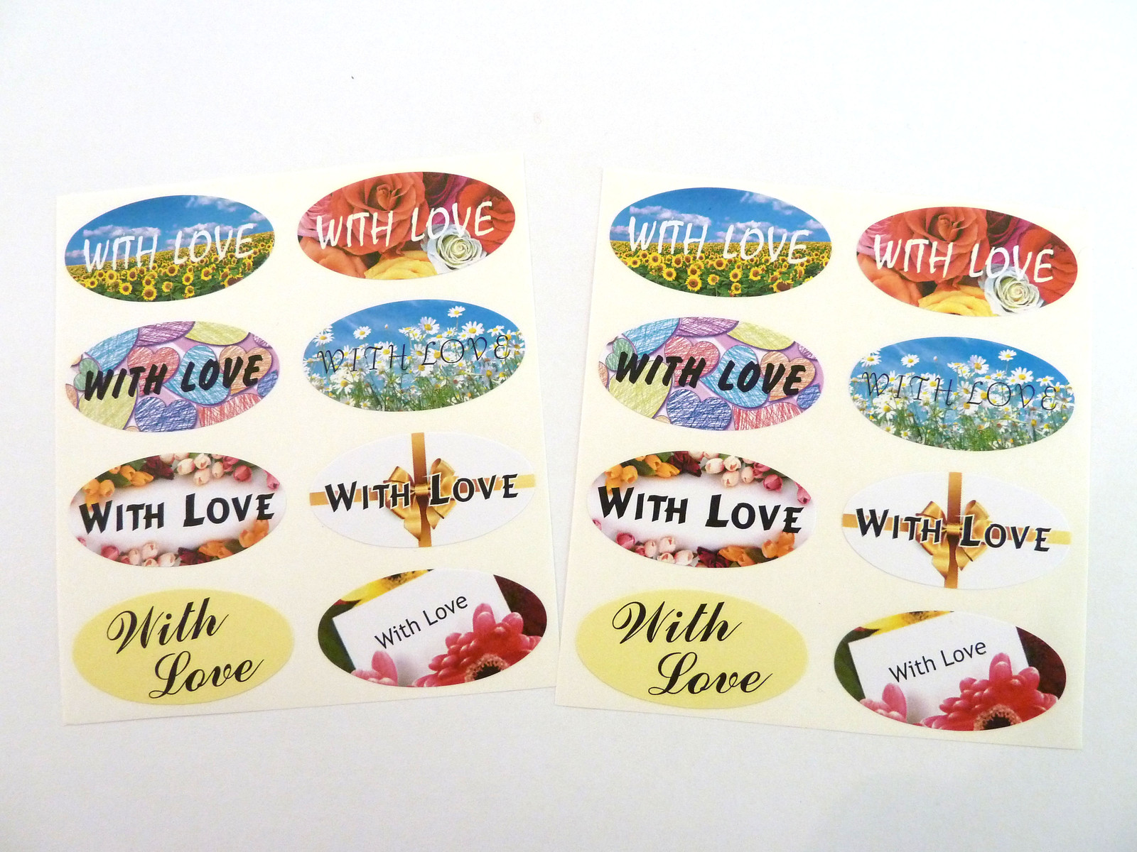 Mini Sticker Pack, With Love Seal Labels, for Envelopes, Gifts, Cards ...