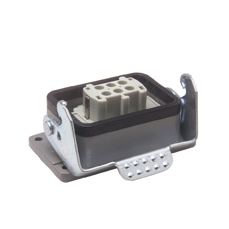 set HDC-HE-006-1 F/M H6B-HE-006-1 16A 6-pin heavy duty connector side ...